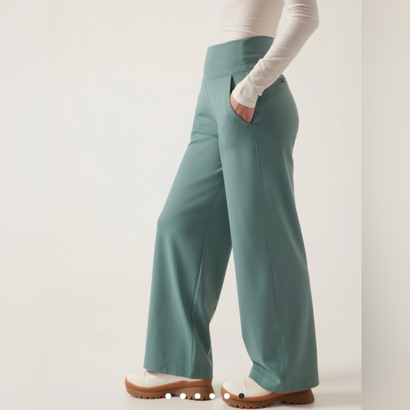 Athleta | Pants & Jumpsuits | Athleta Venice Wide Leg Pant Deep Ocean ...
